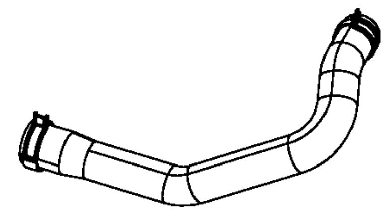 Radiator outlet hose for 3.0L Chrysler 300C LX – Poly4x4