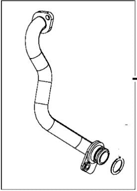 Coolant Inlet Tube 12-14 Chrysler 300 11-20 Jeep Grand Cherokee WK ...